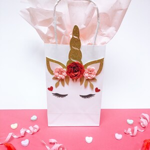 Valentine's Day Unicorn Favor Bag, Unicorn Party Favor, Unicorn ...