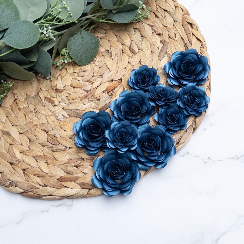 Navy Blue Flowers - Etsy