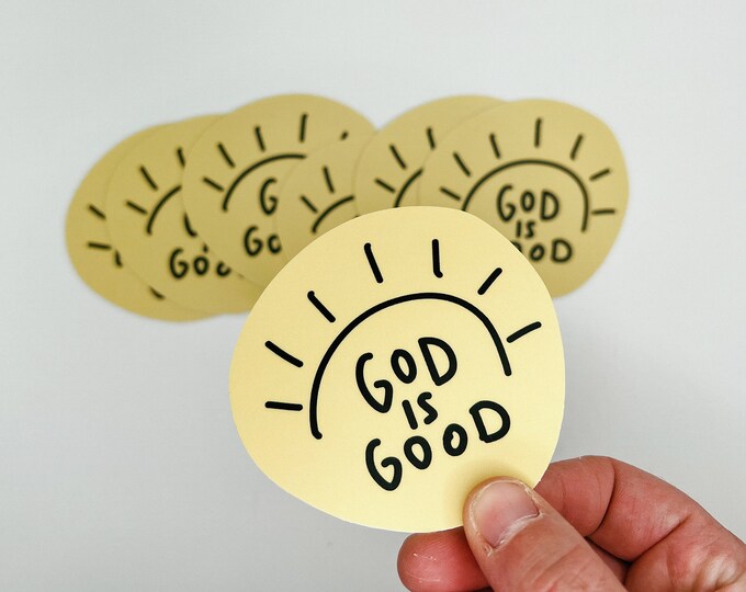 God is Good Sticker Religious Sticker Bible Sticker - Etsy