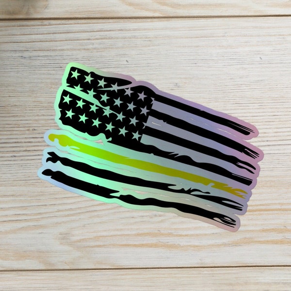 Thin Gold Line Decal - Etsy