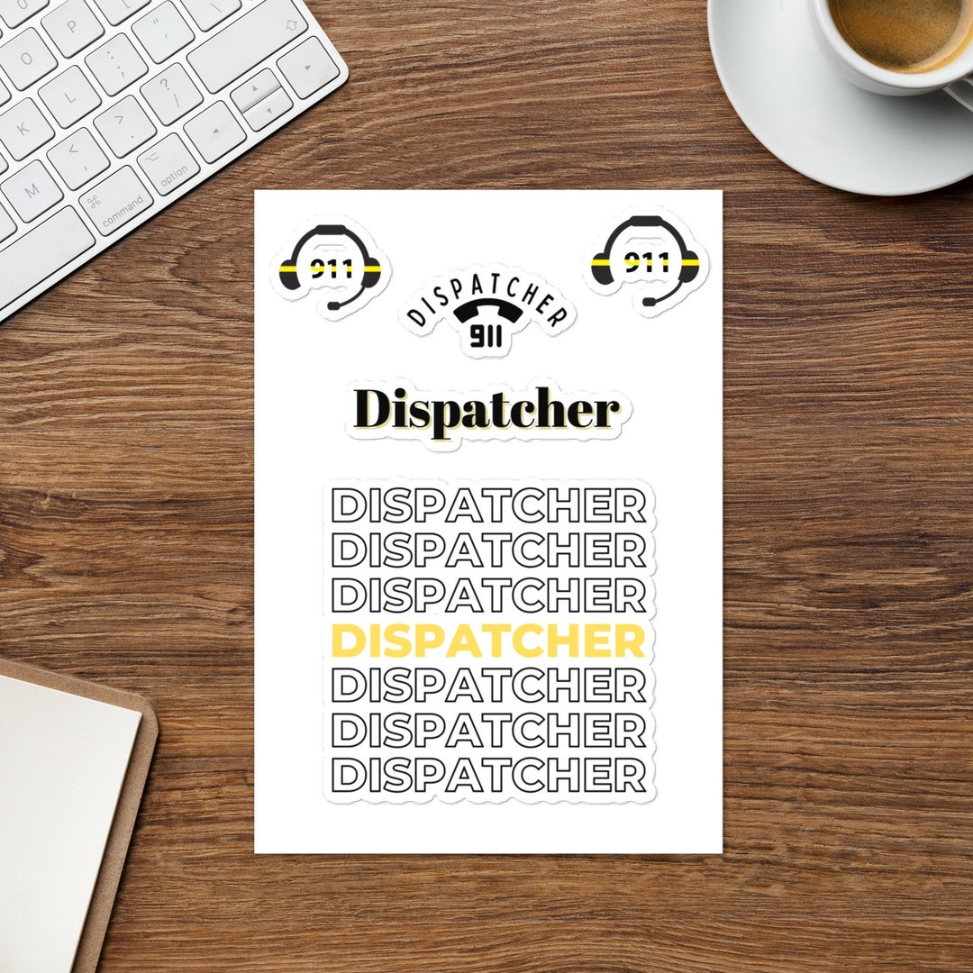 911 Dispatcher Sticker Sheet - Etsy