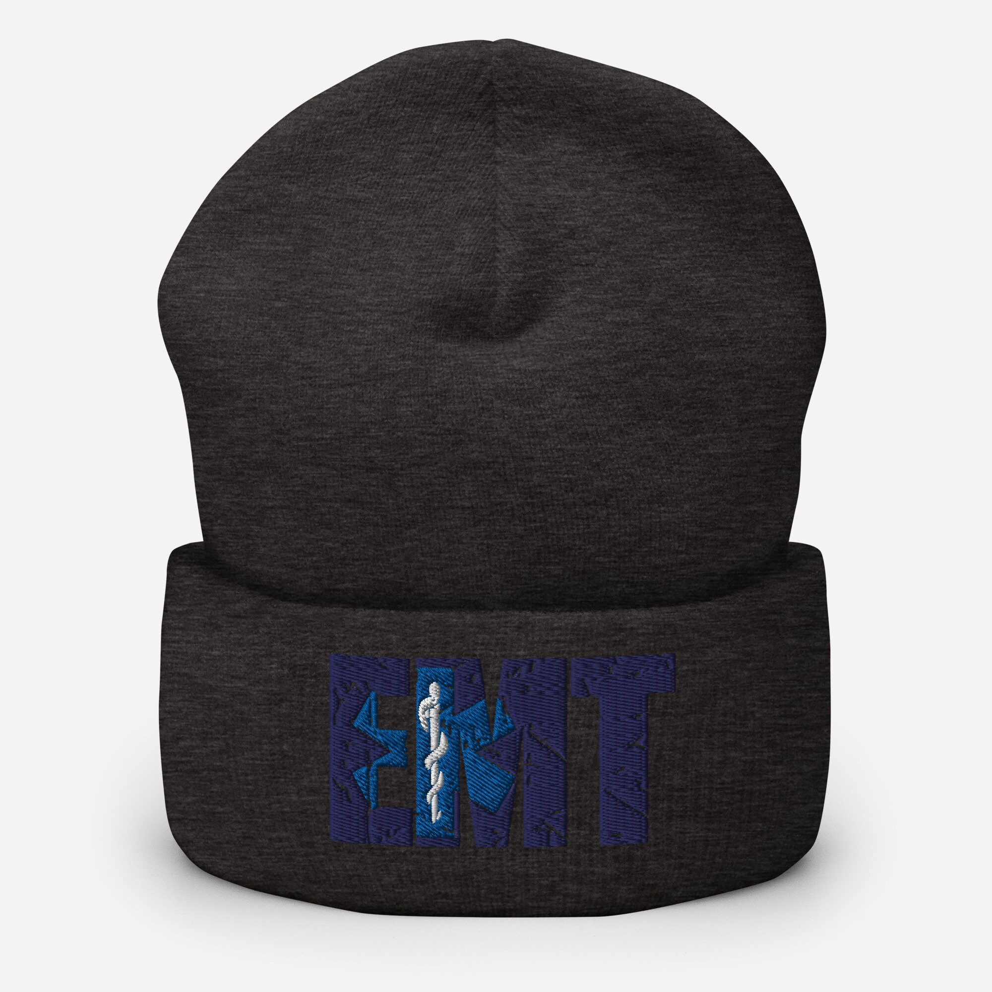 Embroidered Distressed Star of Life EMT Cuffed Beanie - Etsy