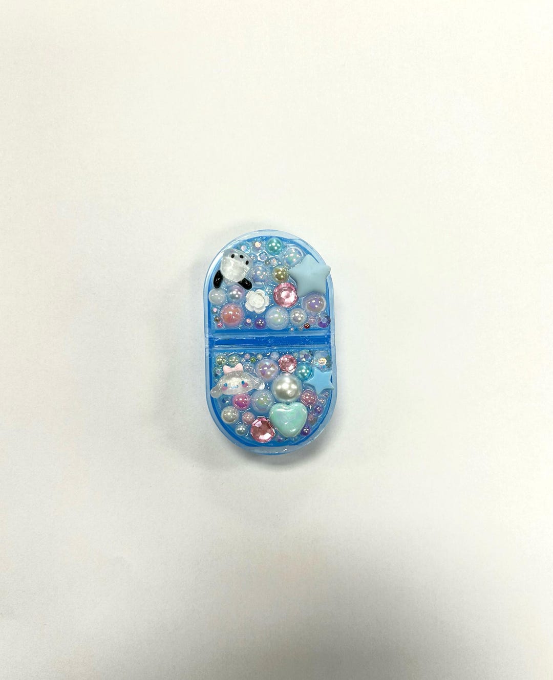 Sanrio Decoden Blue Travel Pill Box Container – Kawaii 3D Character ...