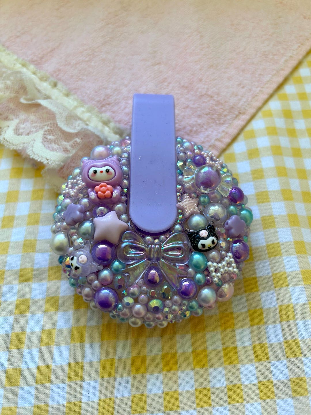 Sanrio Kuromi Decoden Pill Box Container – Kawaii 3D Character Decor ...