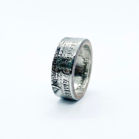 Half Dollar Coin Ring | Etsy