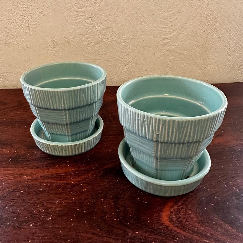 Mccoy Pottery Flower Pots - Etsy
