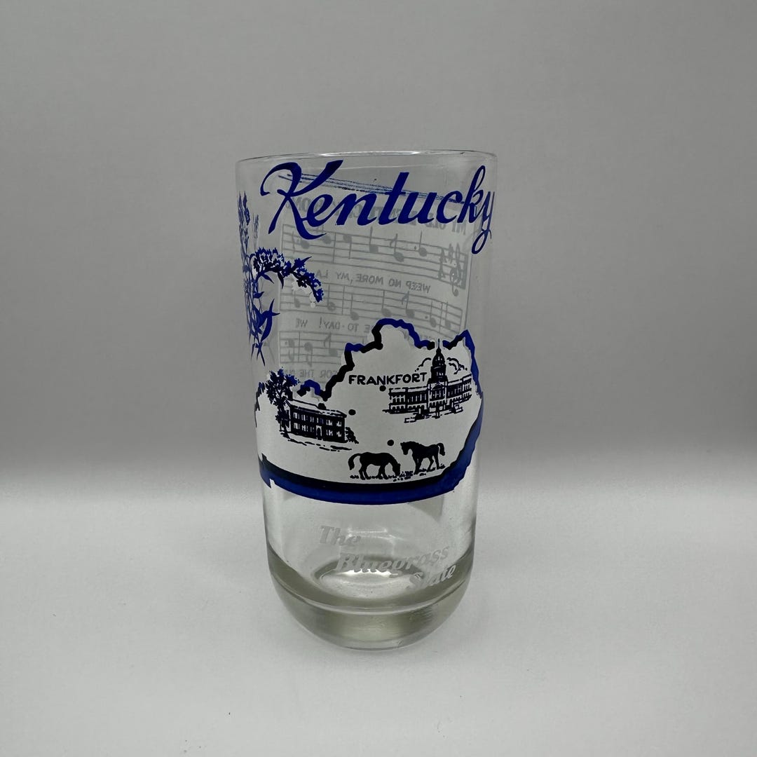 Vintage 1950’s Big Top Peanut Butter Kentucky State Song 10 Ounce Glass ...