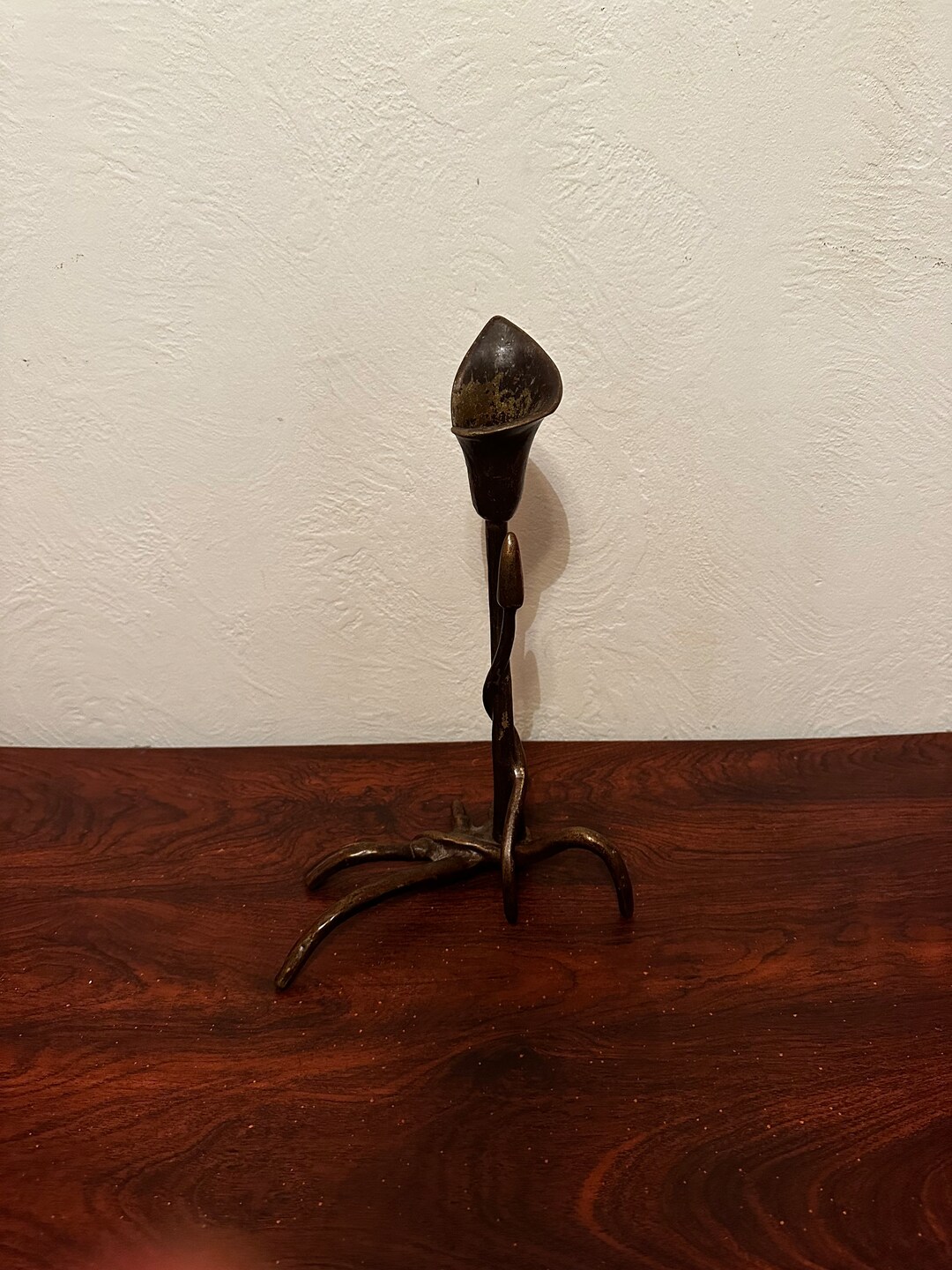 Vintage 1986 Scott Nelles Single Bronze Calla Lily 12.5 Inch Candle ...