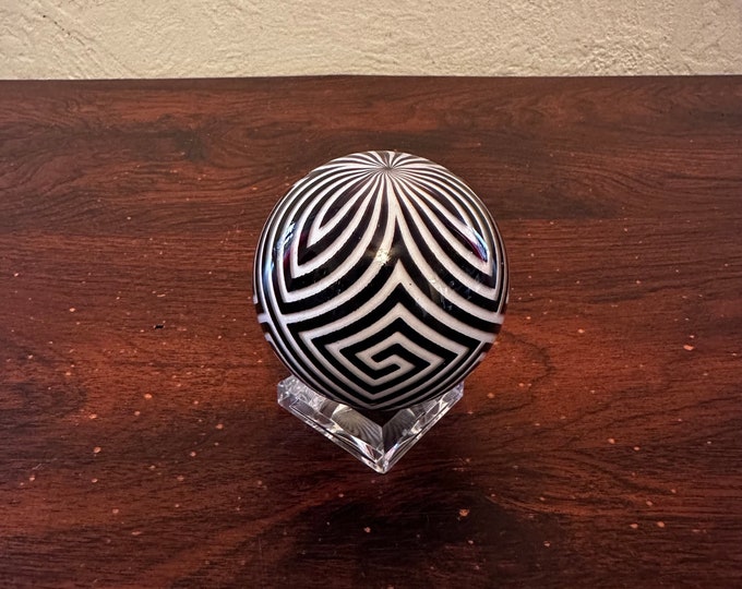 Beautiful Mark Matthews Glass Marble Mezzo Labryinth Signed and Dated ...