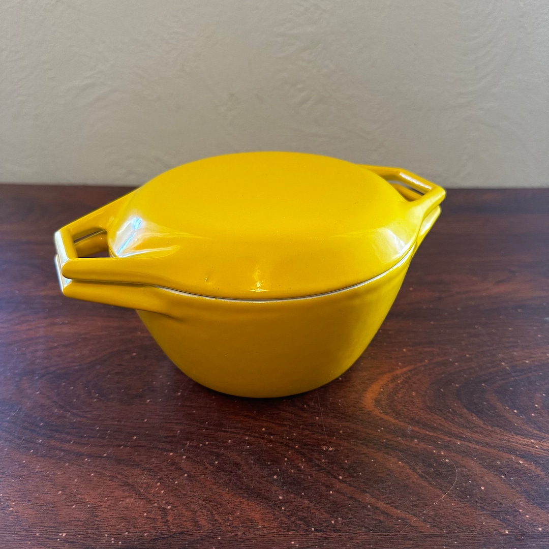 Vintage 1970’s Copco Denmark Michael Lax Design Yellow Enameled Cast ...