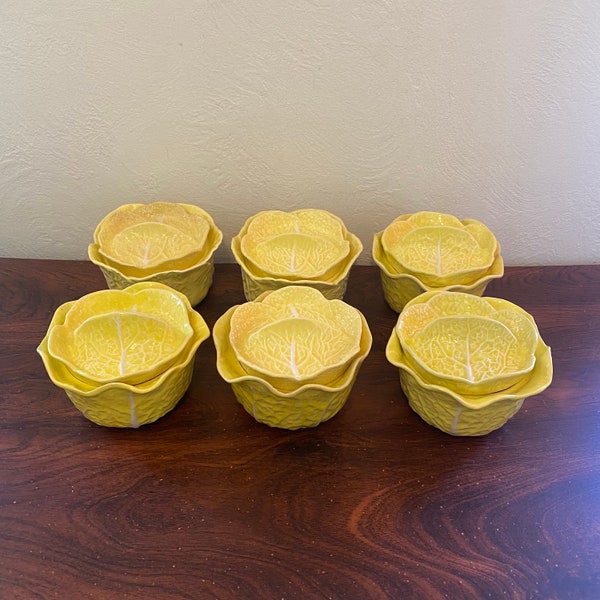 Vintage Secla Portuguese Cabbage Majolica - Etsy