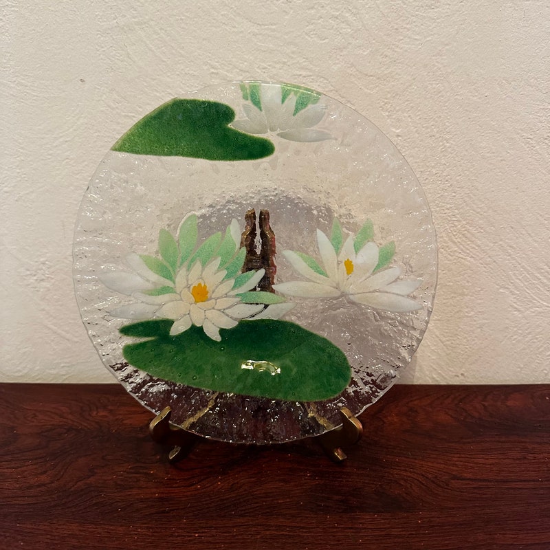 Water Lily Plate - Etsy
