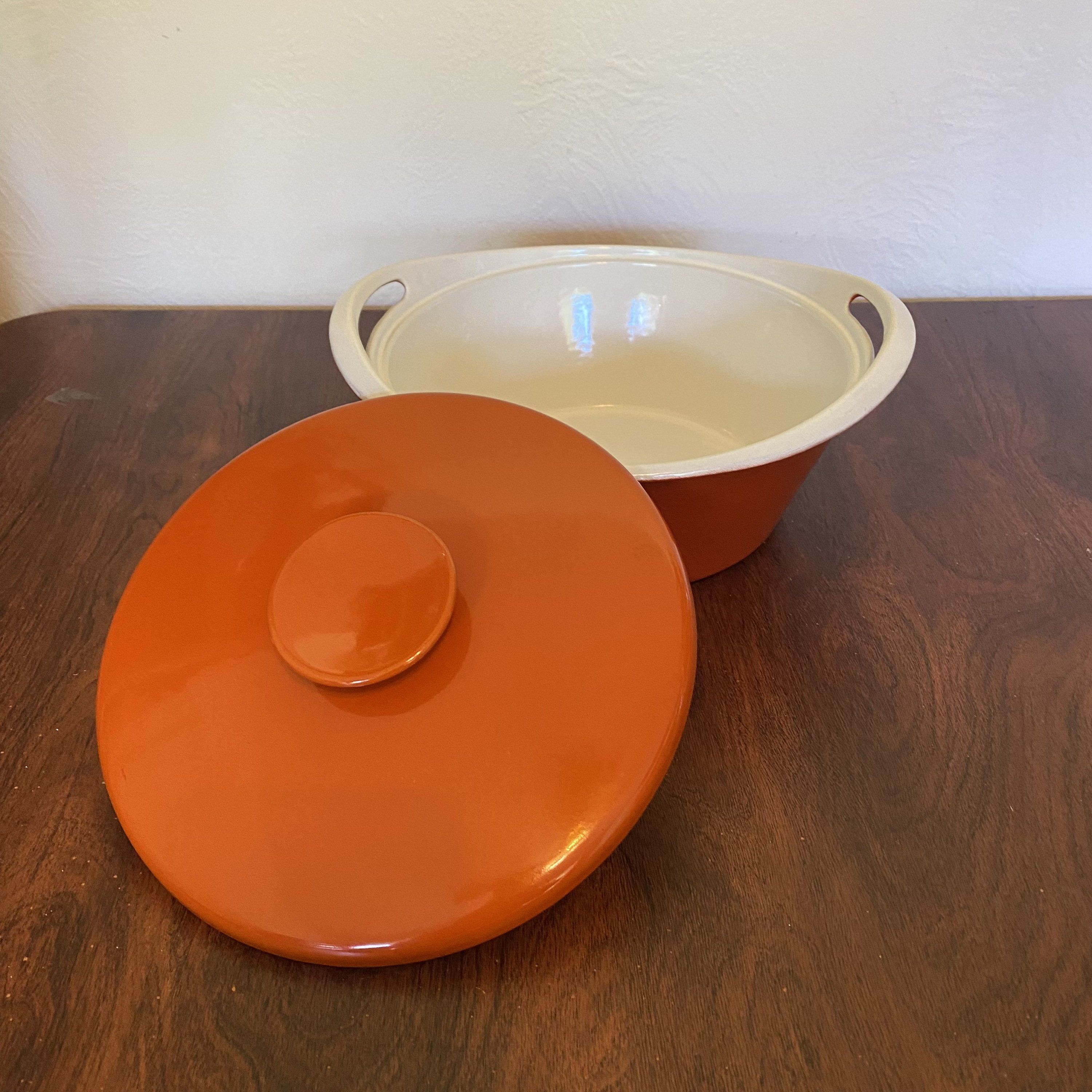 Vintage MCM Rare Copco Michael Lax Design Enamel and Cast Iron - Etsy