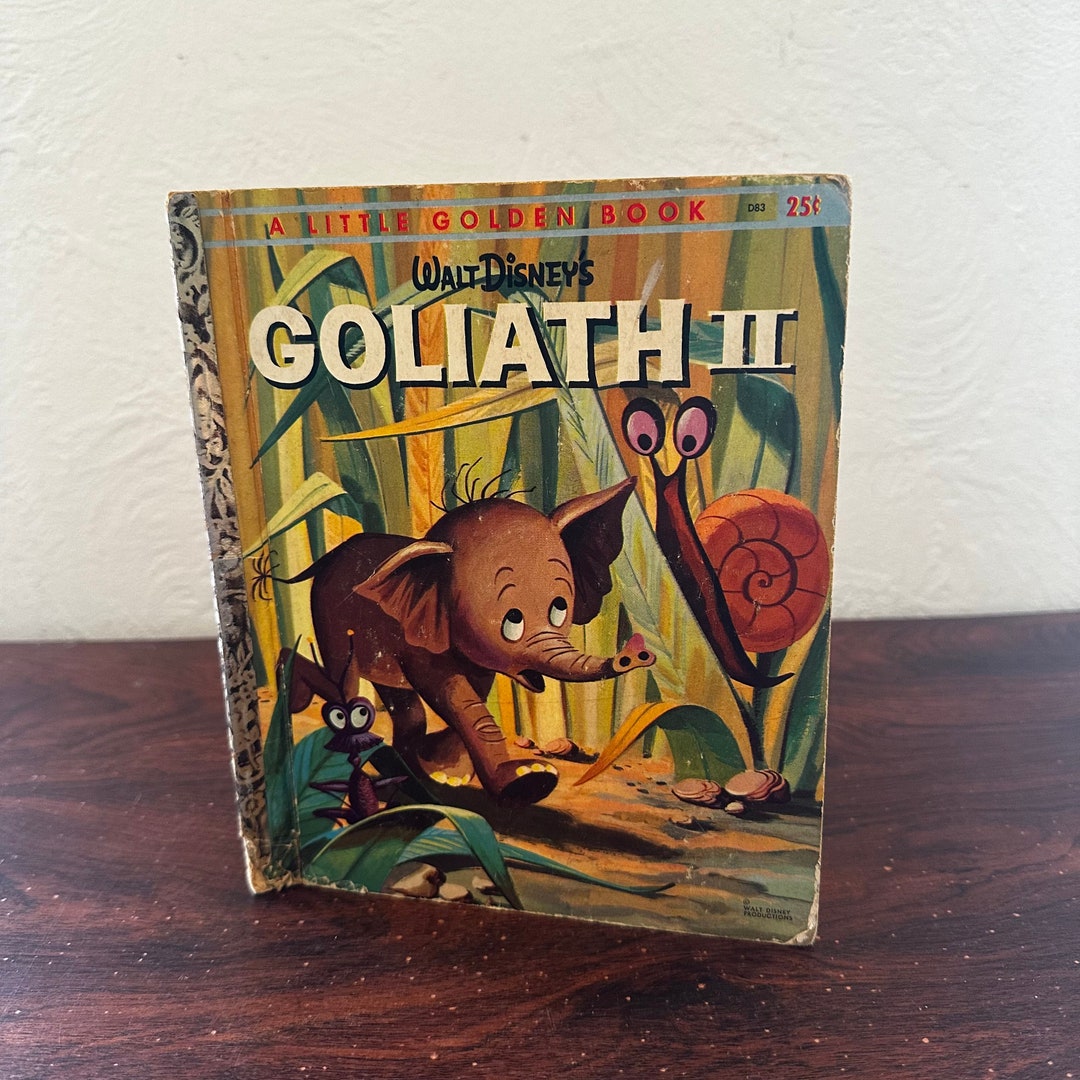 Vintage 1959 A Little Golden Book Walt Disneys Goliath II Childrens ...