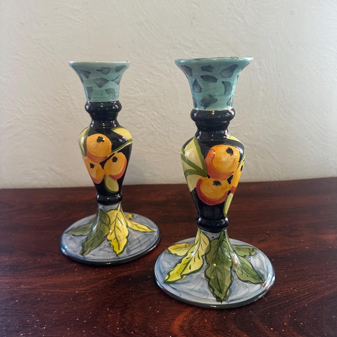 Lovely Set of Vintage Favanol Made in Portugal Pottery Valencia Pattern ...