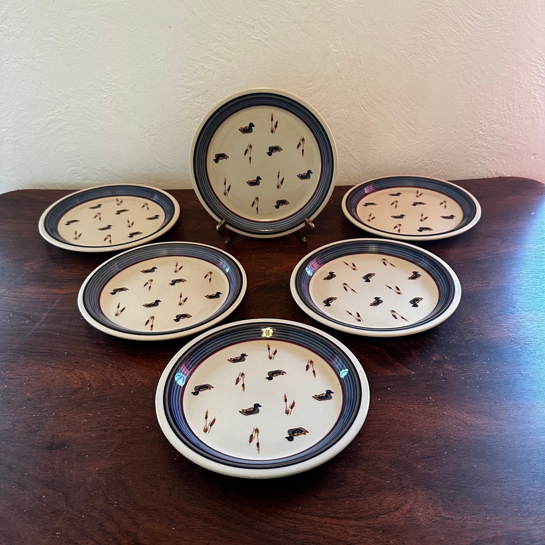 Vintage Epoch Turn of the Century American Decoy Pattern 7” Salad ...