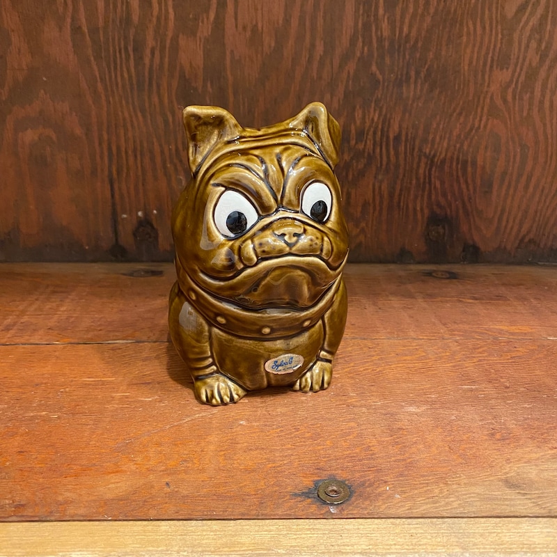 Ceramic Bulldog Bank - Etsy