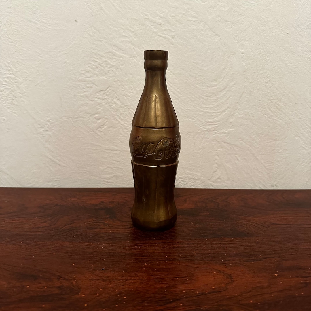 Unique Vintage Solid Brass Coca Cola Bottle 7.5” Tall - Etsy