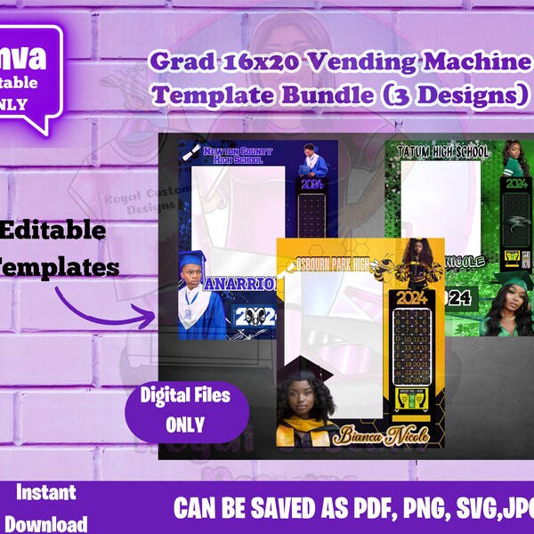Vending Machine Template Editable - Etsy