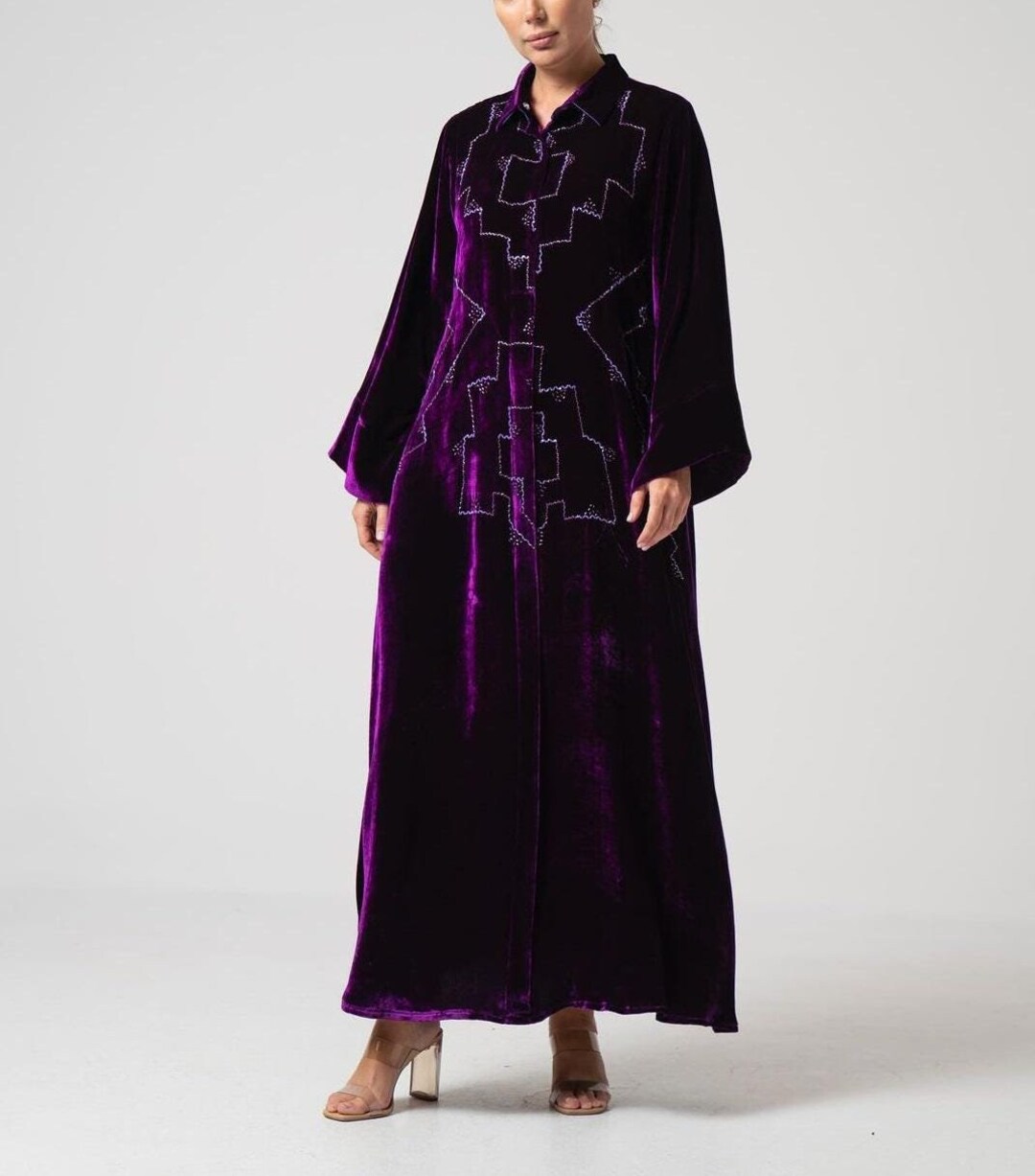 Eggplant Shade One Piece Kaftan - Etsy