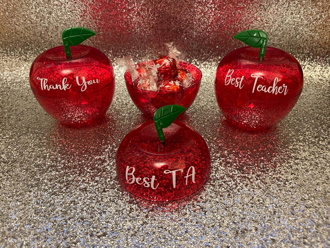 Personalised Teacher Thank You Apple Gift - Etsy