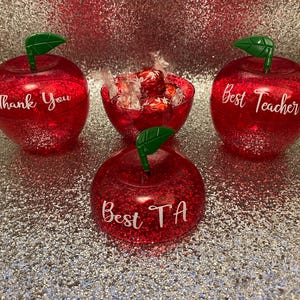 Personalised Teacher Thank You Apple Gift - Etsy