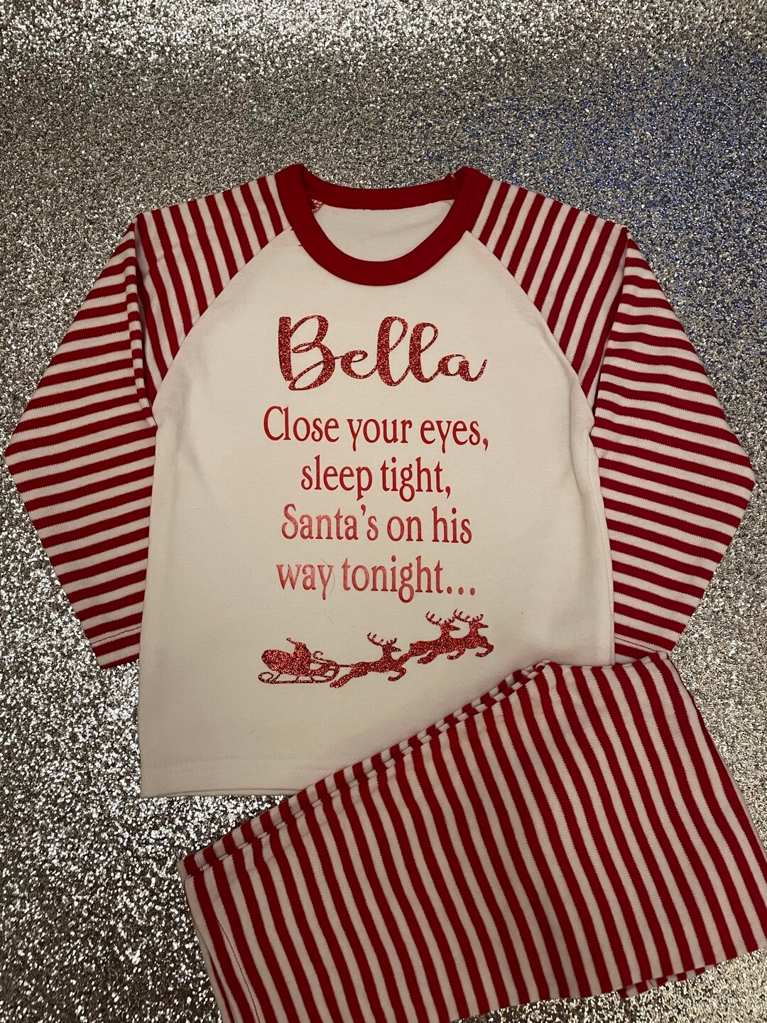 Christmas Personalised Pyjamas - Etsy