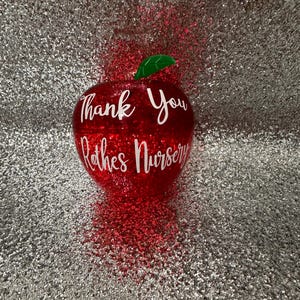 Personalised Teacher Thank You Apple Gift - Etsy