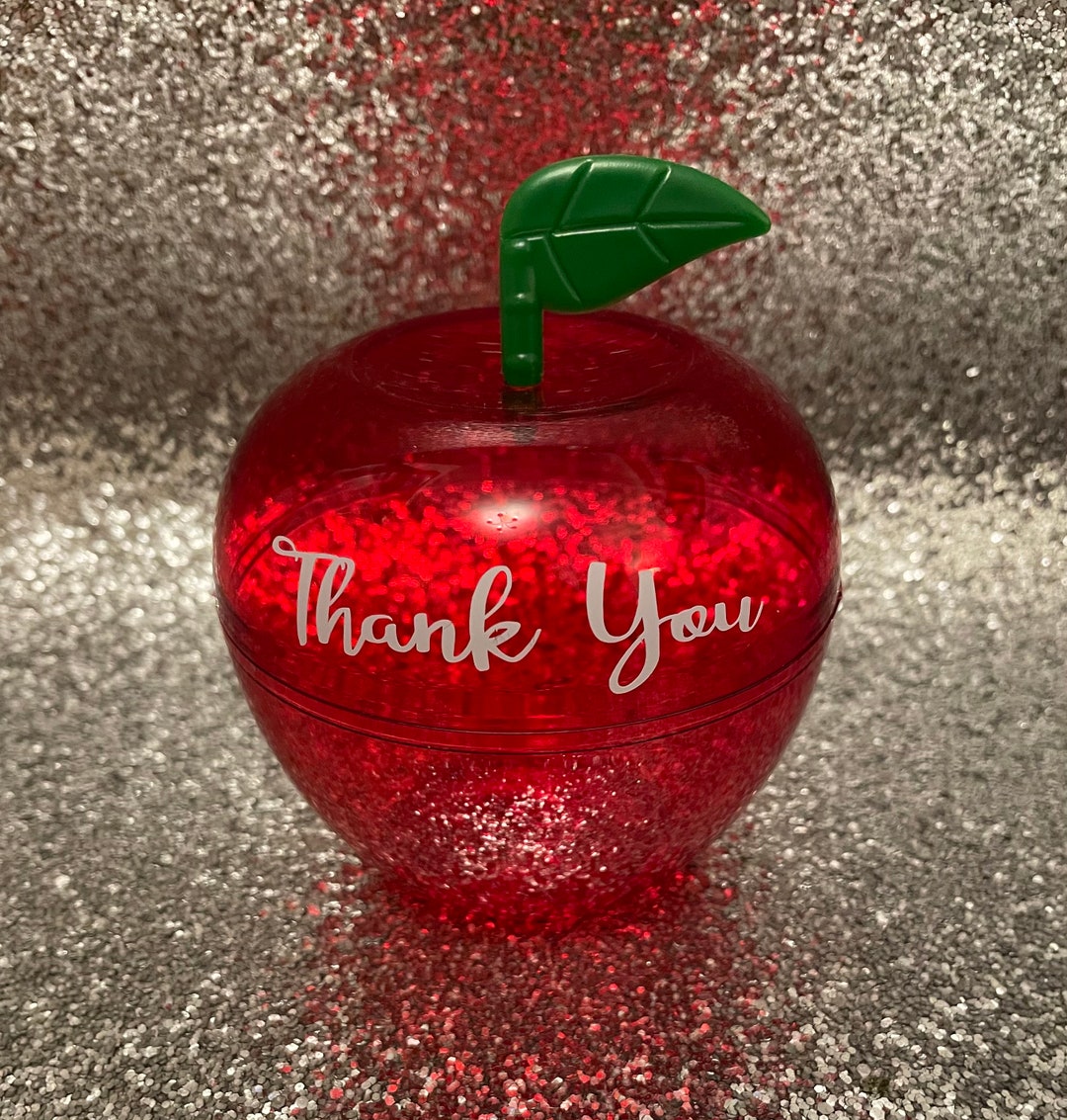 Personalised Teacher Thank You Apple Gift - Etsy