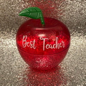 Personalised Teacher Thank You Apple Gift - Etsy