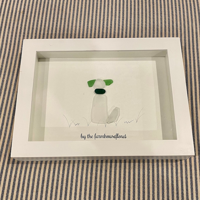 Sea Glass Dog Art - Etsy