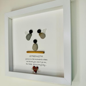 Sea Glass Pebble Art: Sympathy Gift, in Memory Of - Etsy