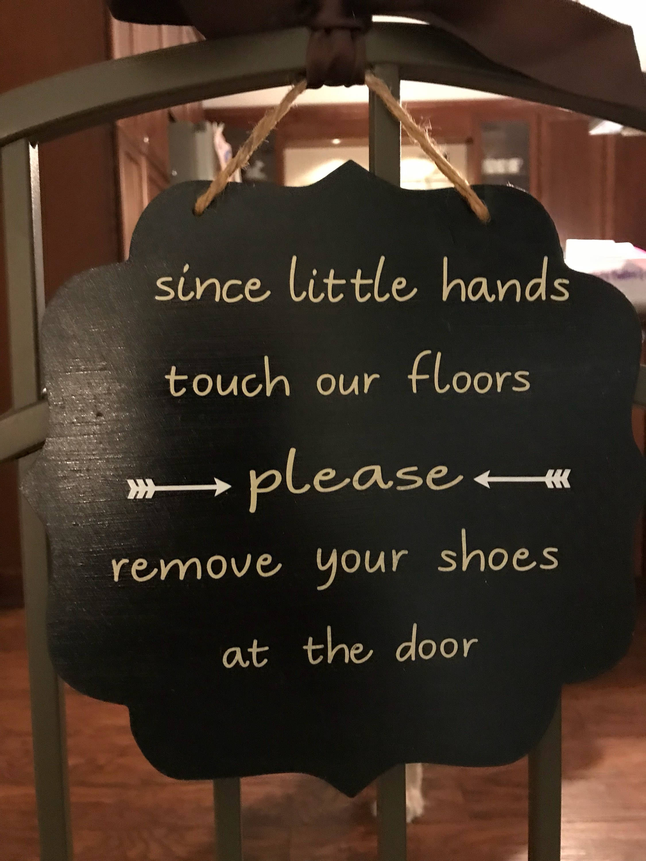 Please Remove Your Shoes Baby Sign - Etsy
