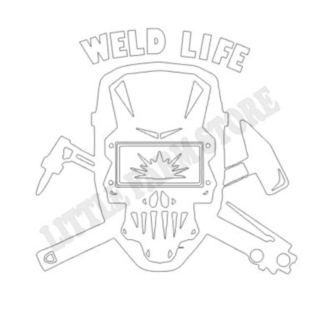 Welder Vinyl Decal, Weld Life, Car Decal, Hard Hat Decal, Vinyl Sticker ...