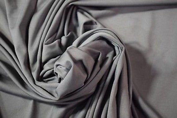 Fabric Pewter Gray Poly Lycra 4 Way Stretch Swimsuit Fabric 60W ...