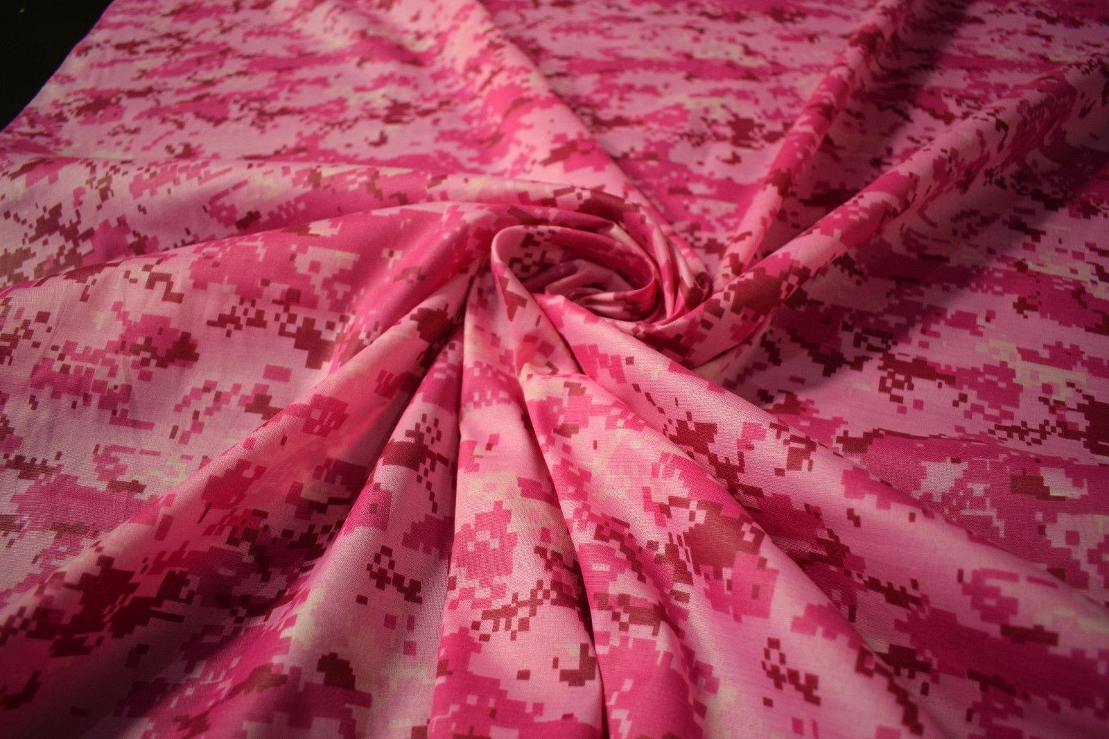 Pink Digital Camouflage Print Quilt Fabric Craft Apparel Upholstery 45W ...