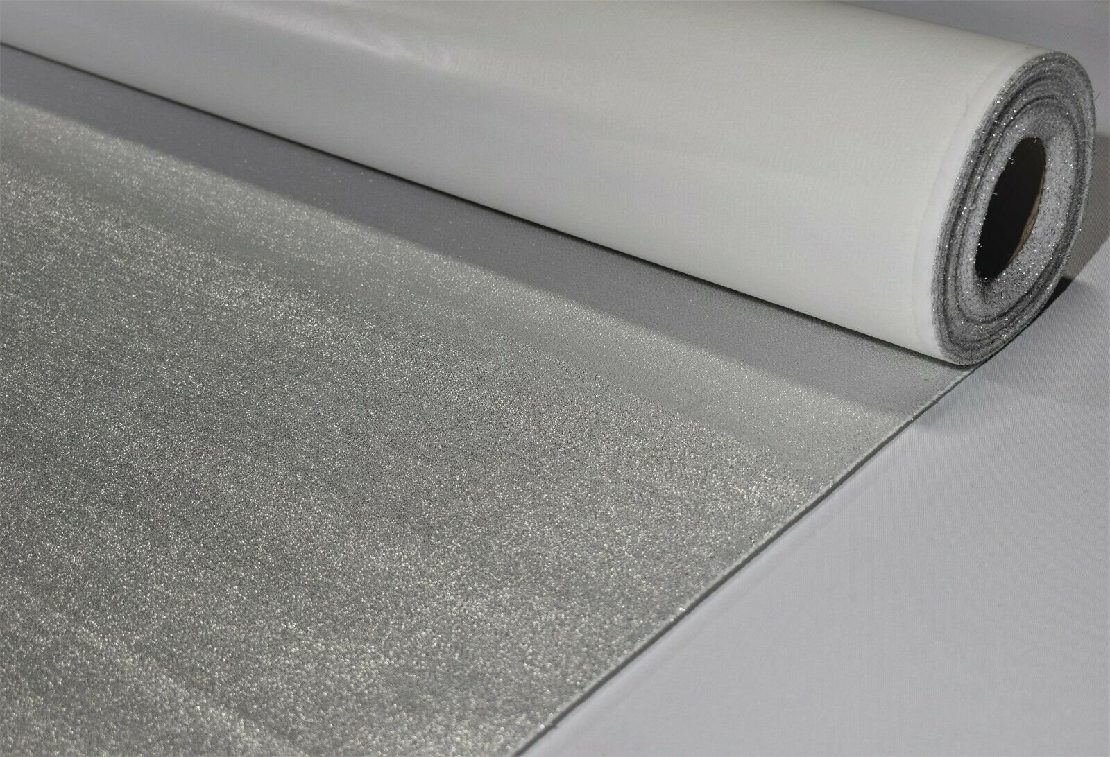 Glitter Silver Poly Pro Twill Jersery Sportswear Apparel Craft Fabric ...