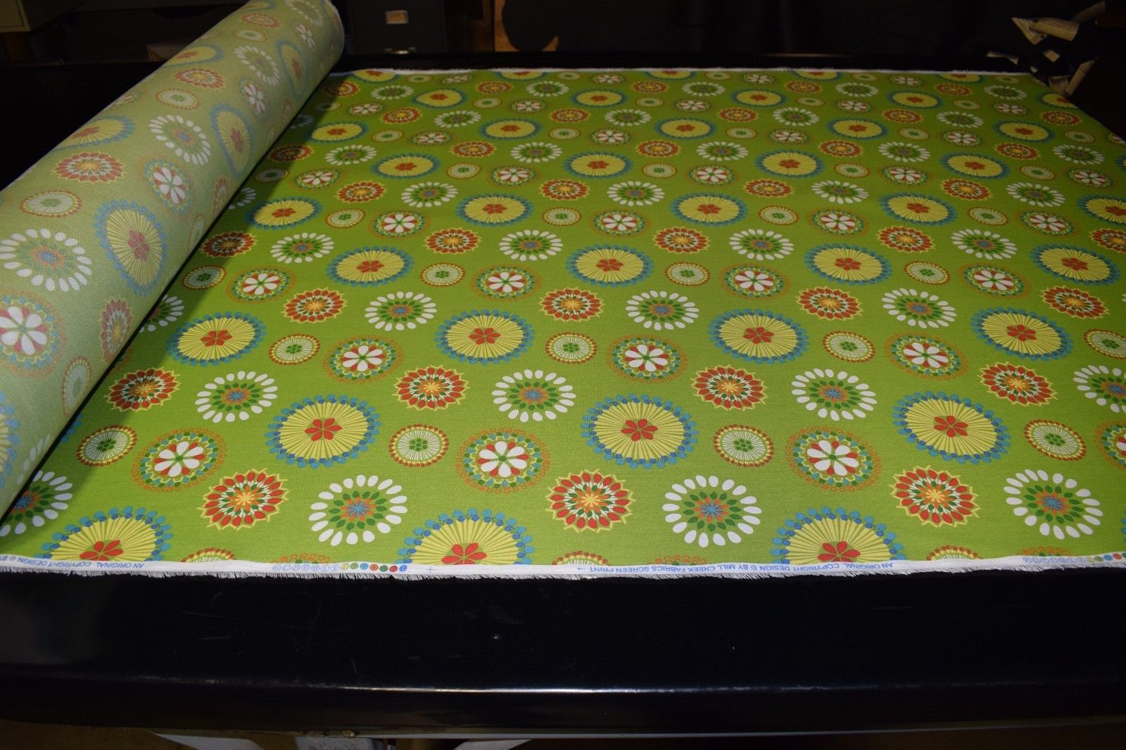 Green Floral Poly Canvas Duck Fabric 54 UV Marine Outdoor Upholstery ...