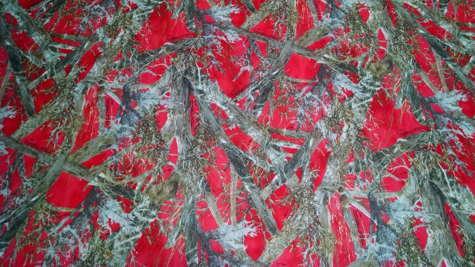 MC2 Red Camo Ameri Suede Upholstery Fabric 60W Hunting Velvet Soft True ...