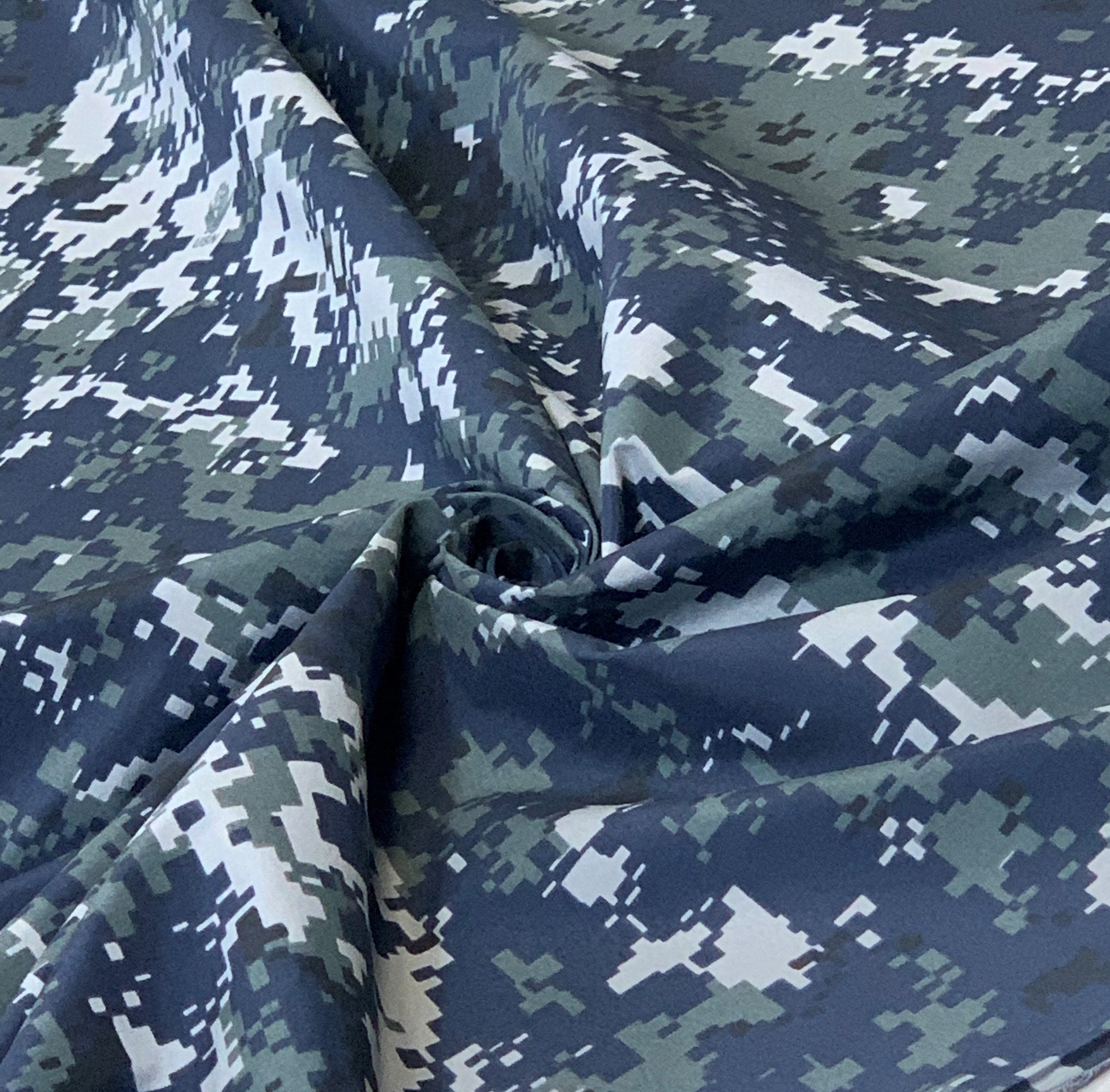 Navy Digital Camouflage Wallpaper