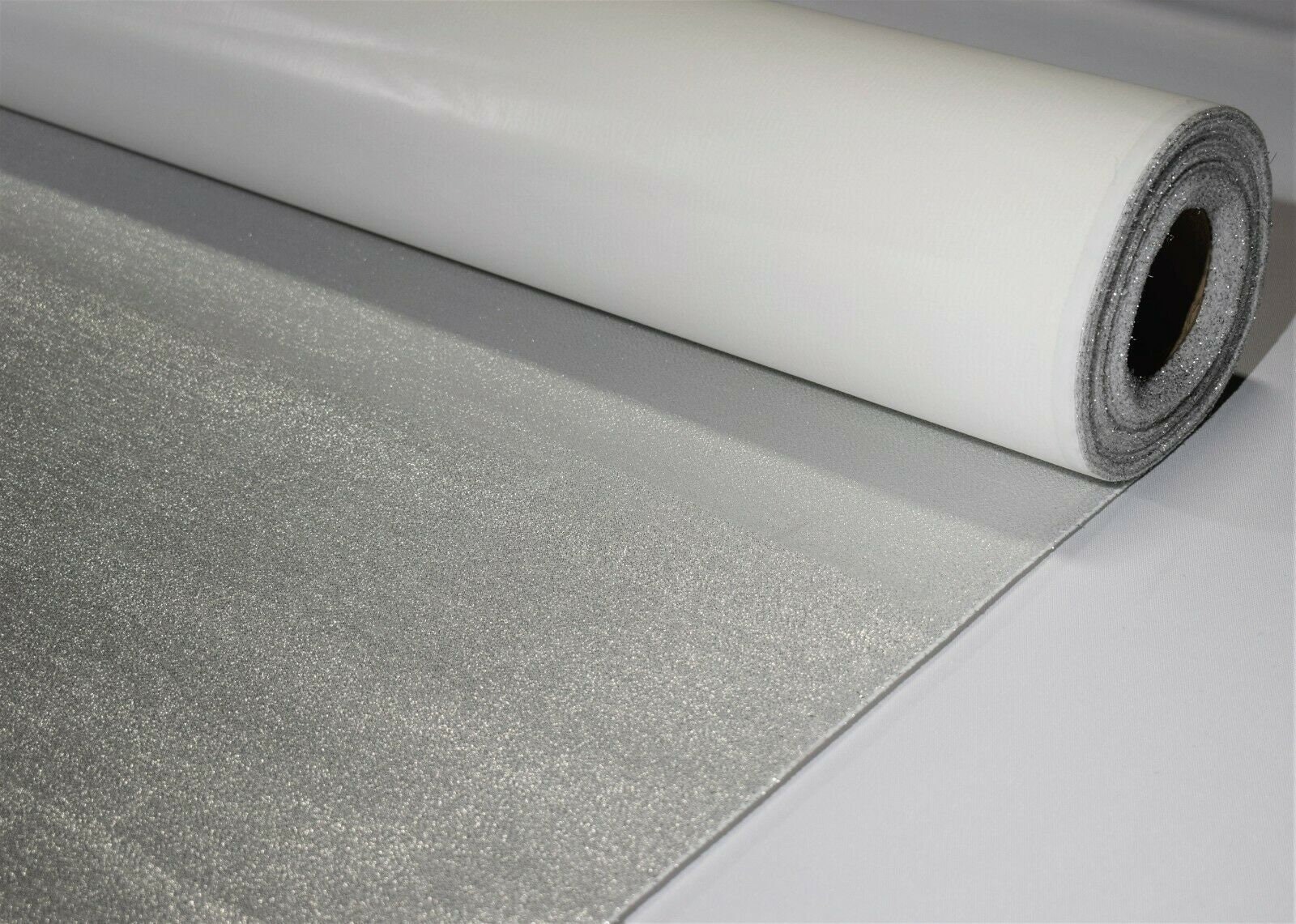 Glitter Silver Poly Pro Twill Jersery Sportswear Apparel Craft Fabric ...