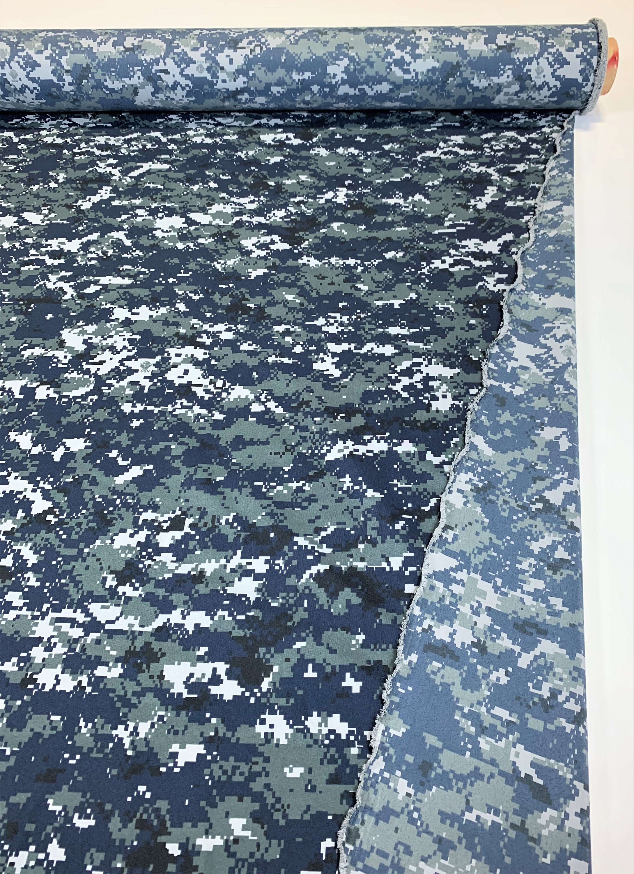 Nwu Type 1 Navy Digital Nylon Taffeta Camo Fabric 60W Camouflage DWR