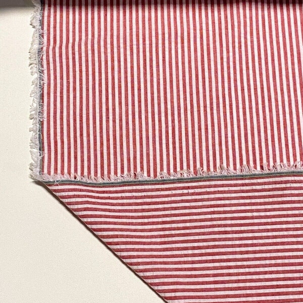 Red Striped Fabric - Etsy