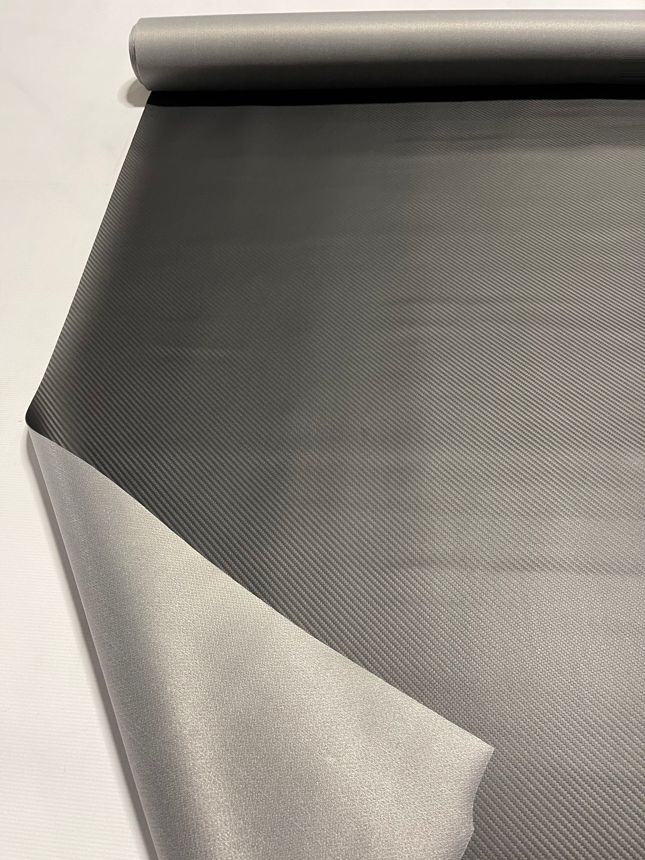 Black Carbon Fiber Faux Leather Fabric Vinyl Auto Upholstery 54W ...