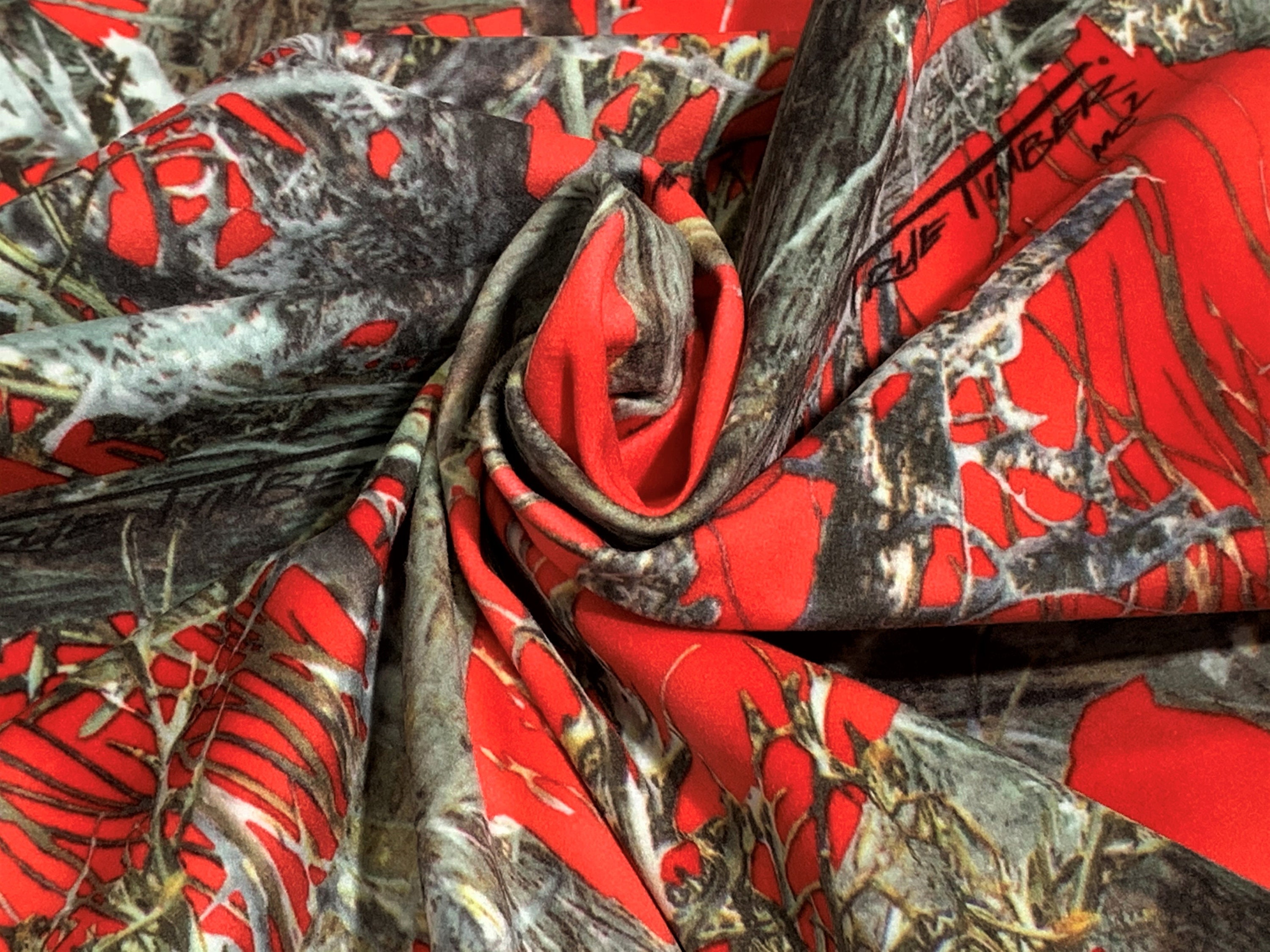 MC2 Red Camo Ameri Suede Upholstery Fabric 60W Hunting Velvet Soft True ...