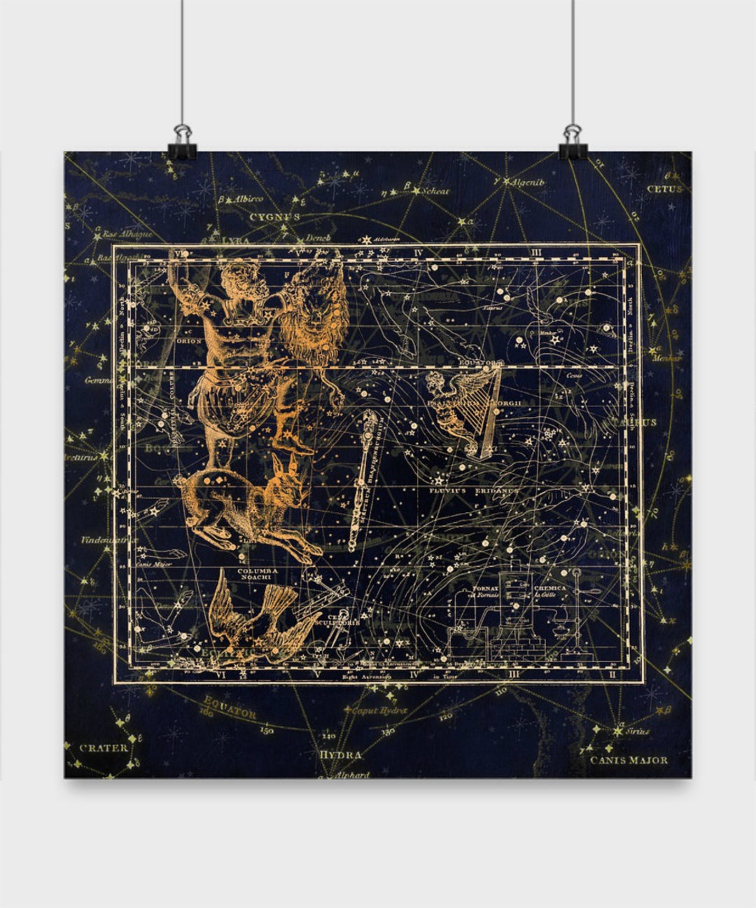 Orion Star Chart Poster Experience the Beauty of the - Etsy
