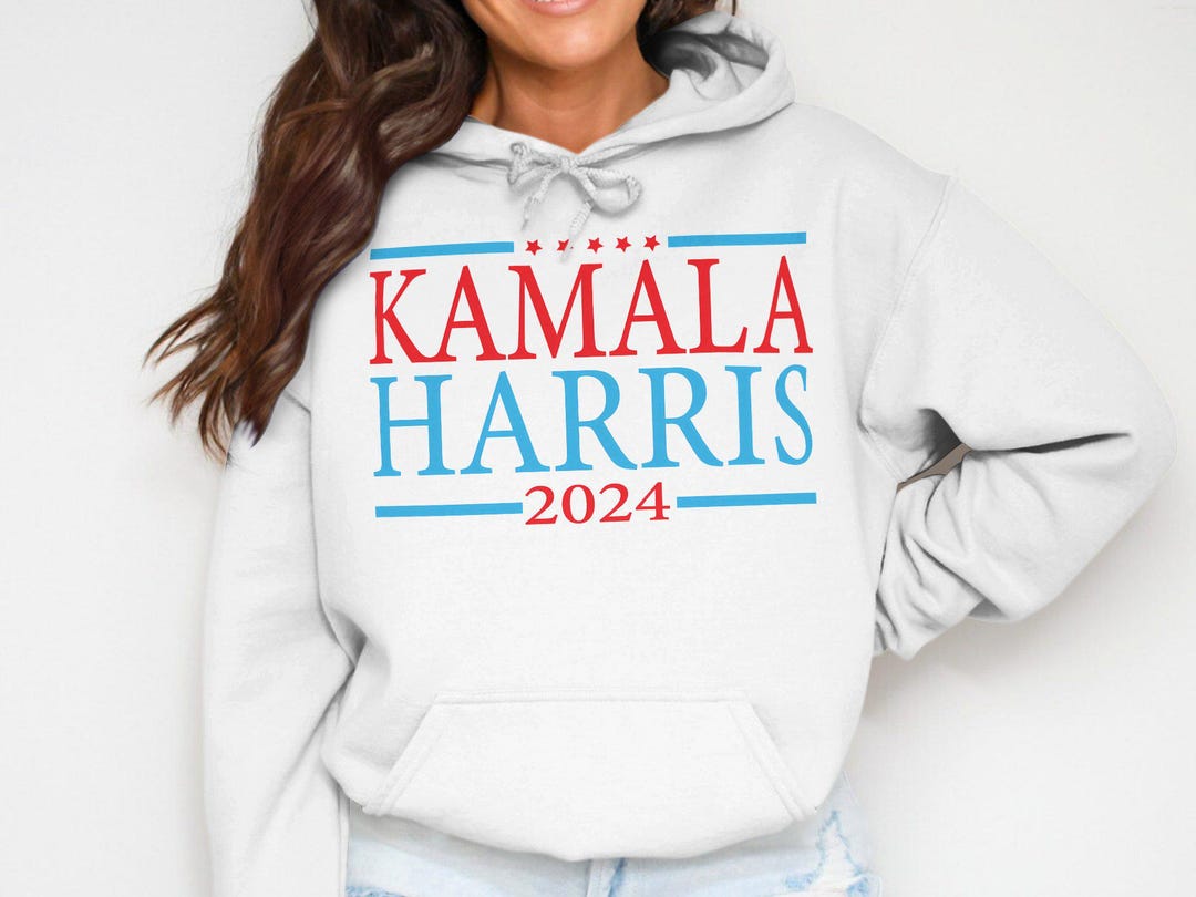 Kamala Harris 2024 Hoodie Political Campaign Pullover Election Support ...