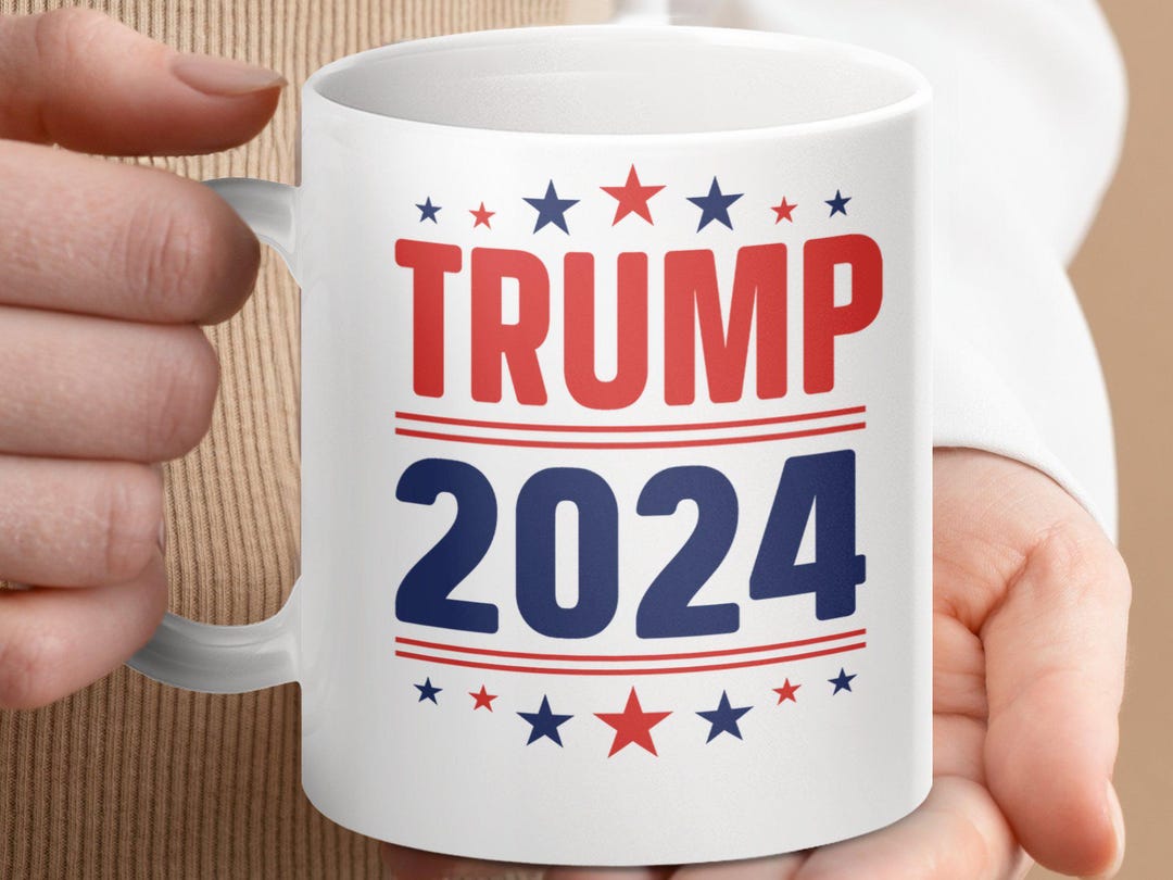 Trump 2024 Coffee Mug, Patriotic Trump Merchandise, Election Support ...