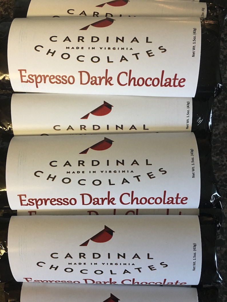 Pack of 6 ~ Espresso Dark Chocolate Bar - Etsy