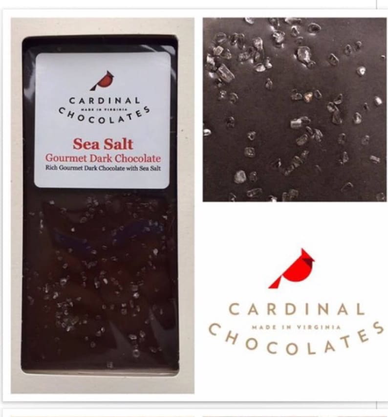 Sea Salt Dark Chocolate Bar 4oz - Etsy